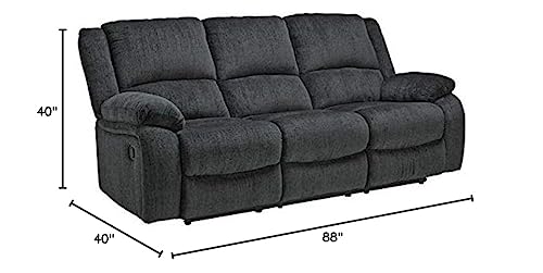 Signature Design by Ashley Draycoll Power Reclining Sofa in Slate