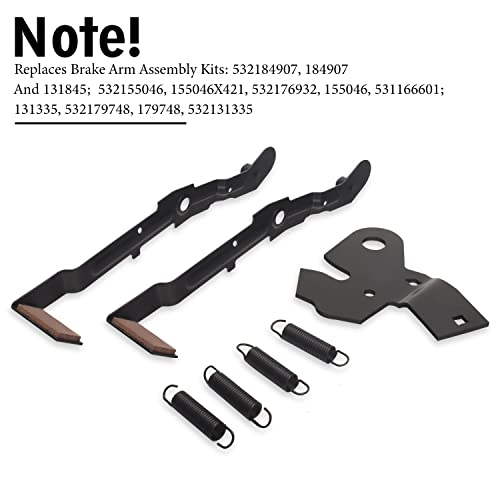 LIZEWEI 532151785 532184907 532155046 Arm Bracket Roller Cam Kit for Husqvarna Craftsman Riding Mower 42 Inch Deck LT1000 LT2000