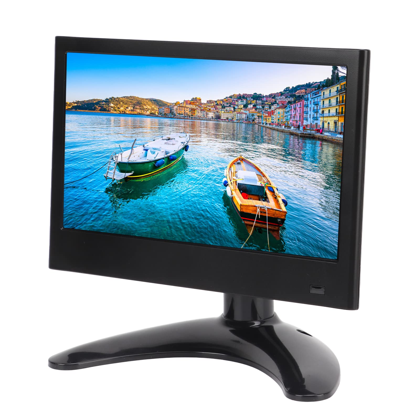 GLOGLOW Portable Monitor, 7 Inch Adjustable Bracket Gaming Monitor 1024x600 VGA AV DC USB for Replacement Parts (US Plug)