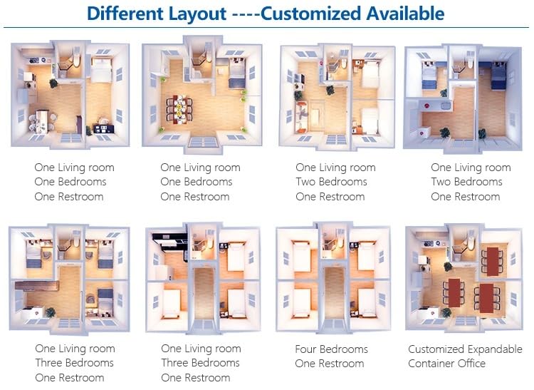 Mini Tiny Houses, Expandable Modular Container House, Cabin Homes,Luxury Living with Portable Convenience