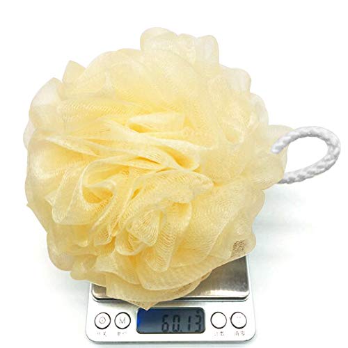 Cosywell Bath Sponges Bath Loofahs Mesh Pouf Shower Wash Ball Large 5 Packs 60g Each Soft Eco-Friendly for Men& Women Cleanse, Smooths Skin, Exfoliating