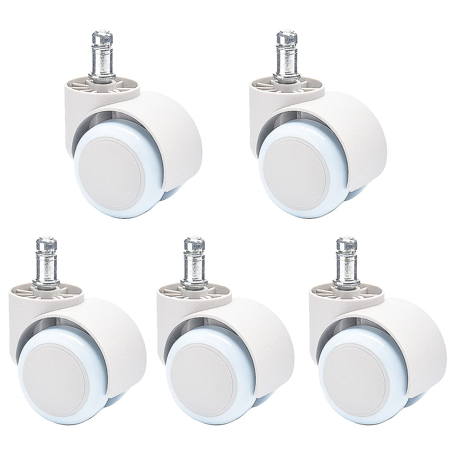 DIOSHOME 5-in-1 Caster Set. Freely Rotatable Wheels. Suitable for Children's Study Chairs. No Damage to The Floor.