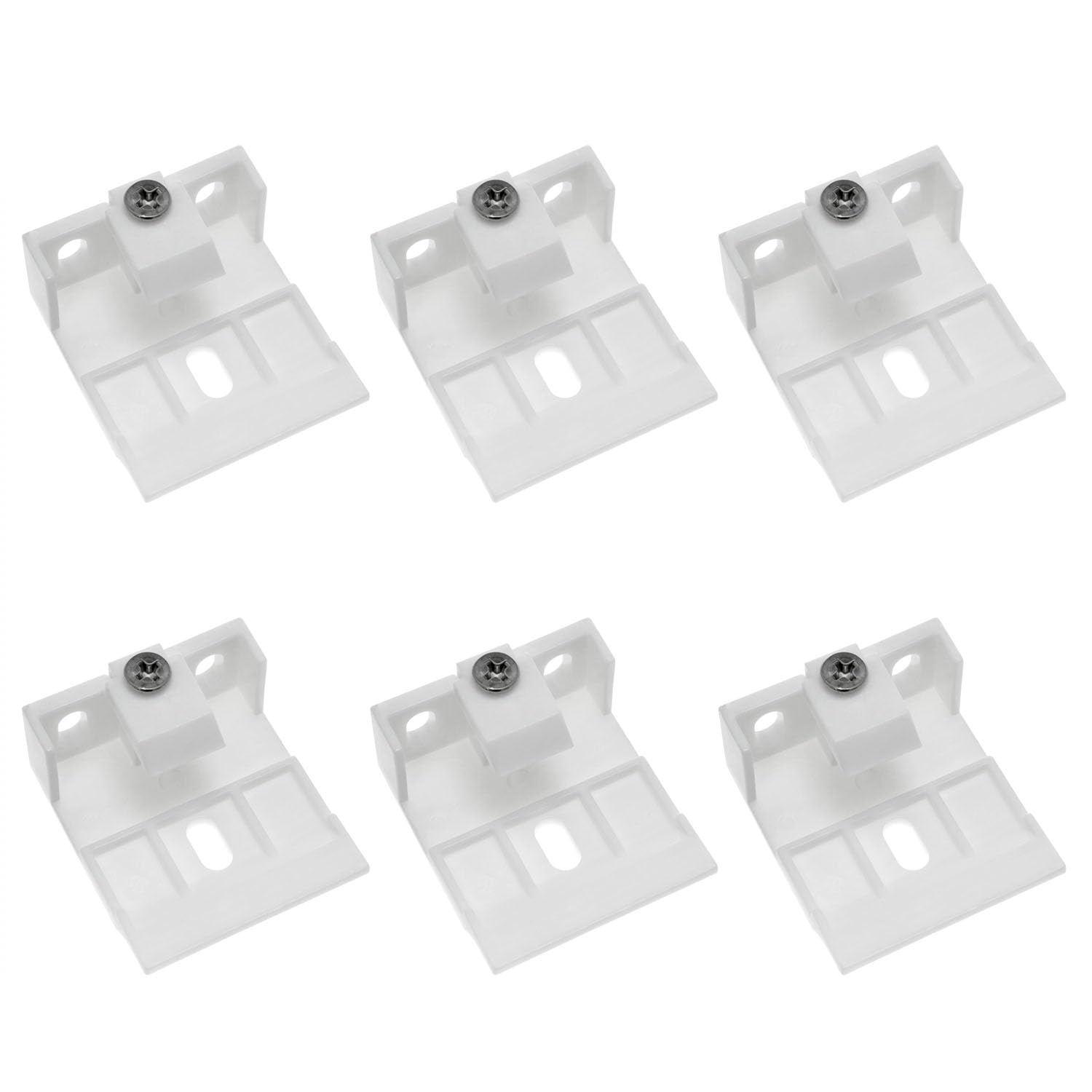 zutisay Support Bracket for Blinds Sunshade Bottom Mounting Bracket Blinds Mount Bracket Holder for Wide Beam Folding Shutters, etc. -6PCS