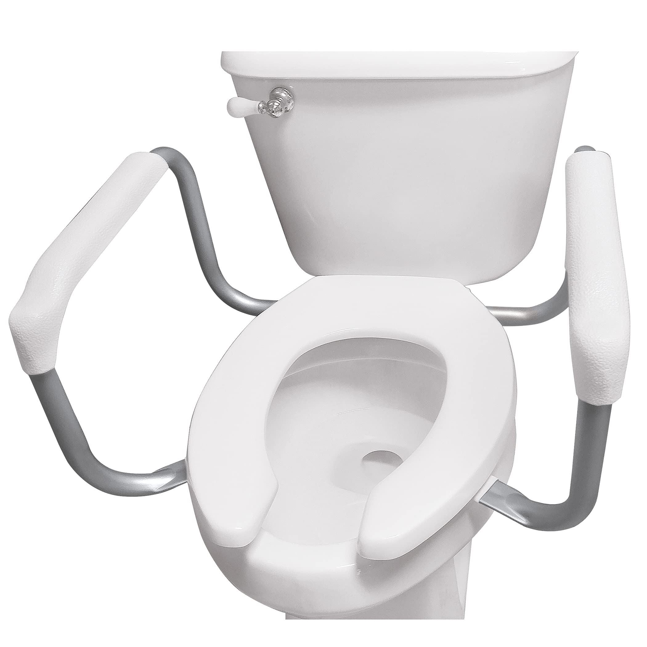 Collections Etc Safety Toilet Rail Support, White, One Size