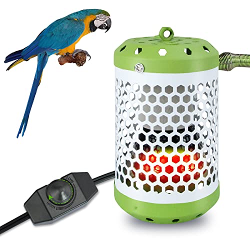 LISINAN Adjustable Reptile Anti-Scald Lamp Covers Heater Guard with 100 Watt Infrared Ceramic Heat Lamp,Lamp Fixture for Heat Emitter for Turtle, Snakes, Lizards, Frogs, Chicks