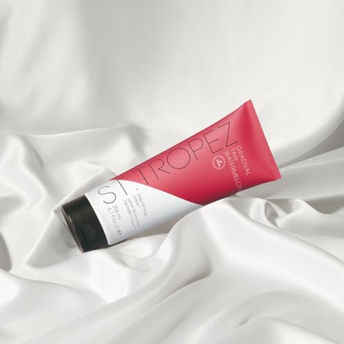 St.Tropez Gradual Tan Watermelon, Daily Firming Lotion, Hydrating Self Tan Moisturizer, 5 Skincare Benefits, Vegan, Natural & Cruelty Free, 6.7 Fl Oz