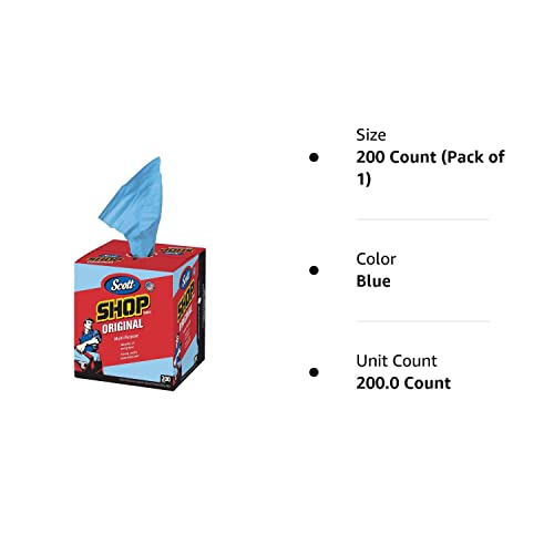 Scott Blue Shop Towels in a Box - 200 Sheets