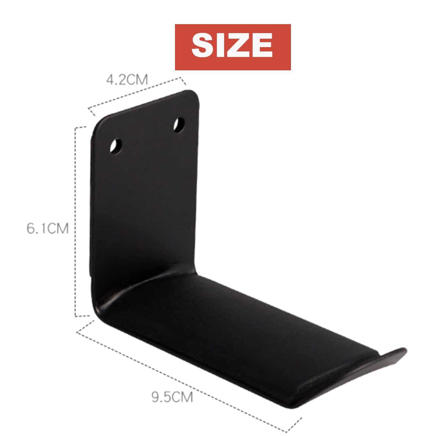 Headphone Hook can be Pasted on The Wall and Desktop Suitable for Most Headsets Headphone Holder Rack(L+PU Leather Black)