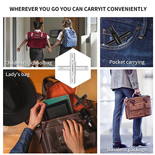 JUGREAT 4 Way Sillcock Water Key,Steel Multi-Function Utility Key For Faucet, Spigots,Valves (1Pack)
