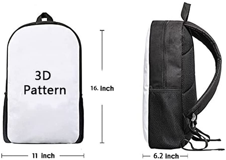 D-WOLVES Novelty School Backpack for Women Men, Brown Bearded Dragon Lizard Lightweight Book Bag with Ergonomic Back Pad, Casual Daypack Travel Bag for Hiking Work Business Holidays