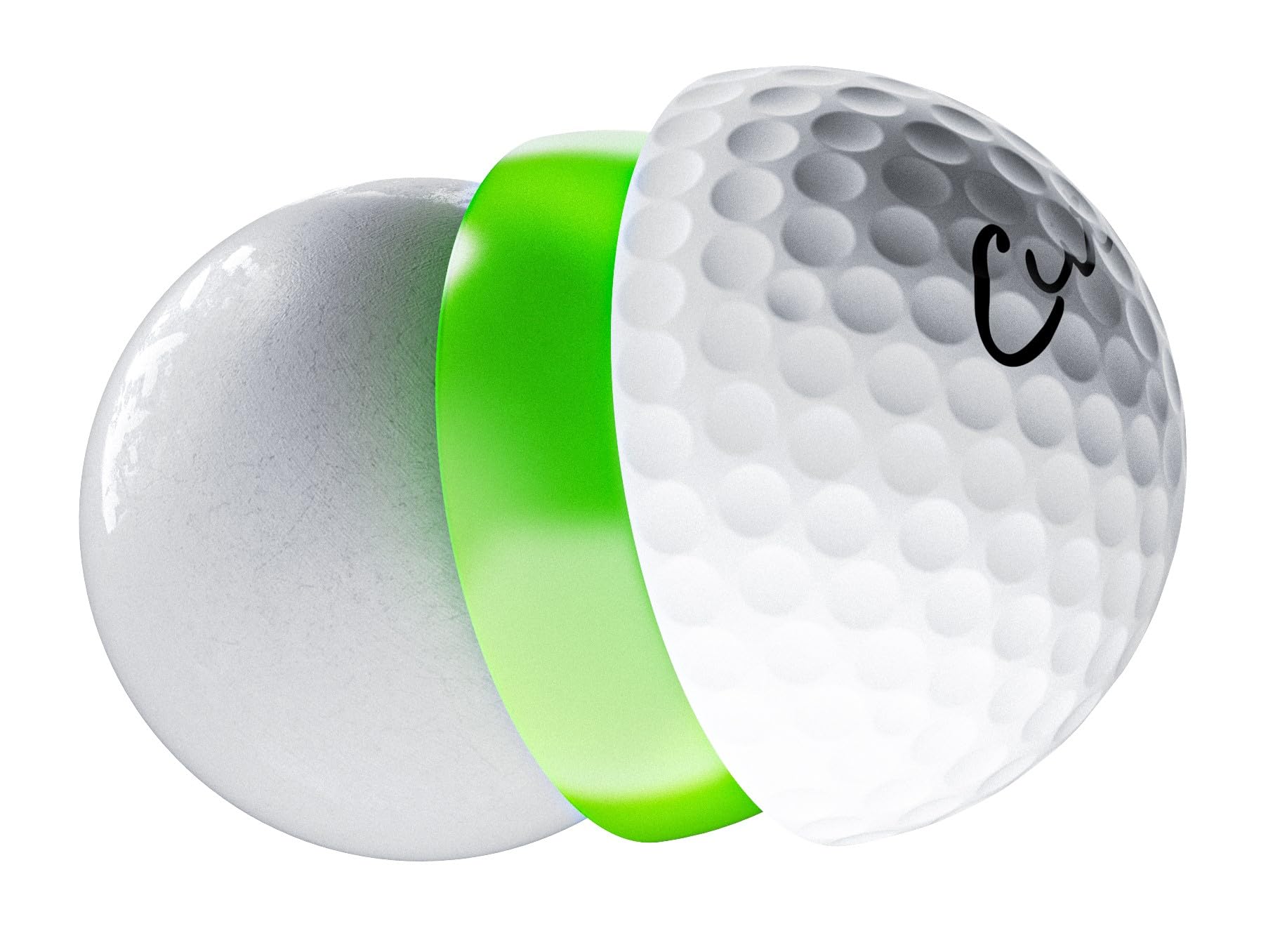 Cut Golf Cut Grey Golf Balls, White