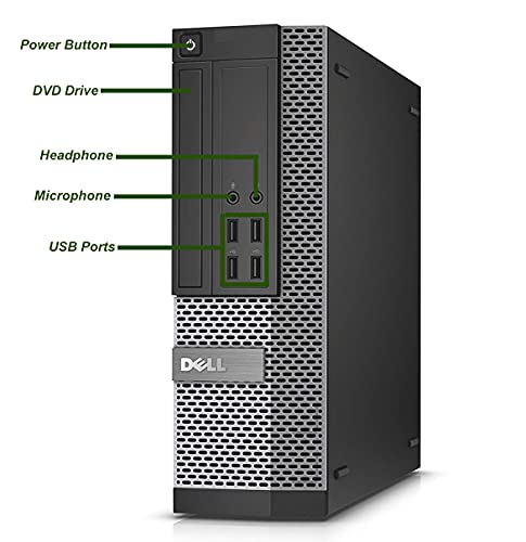 Dell OptiPlex 7020 SFF Computer Desktop PC, Intel Core i7 3.4GHz Processor, 16GB Ram, 512GB SSD Drive, WiFi & Bluetooth, HDMI, NVIDIA GT 1030 2GB DDR5, Keyboard and Mouse, Windows 10 (Renewed)