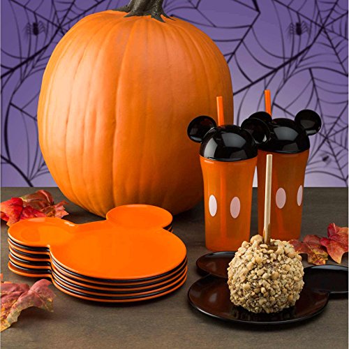 Zak Mickey Mouse Ear Kids Plates 8.3 Inches Length x 0.3 Inches Width x 8.1 Inches Height Melamine Dinnerware Orange