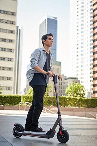 Razor E Prime III Electric Scooter - 18 mph, 15 Mile Range, 8" Pneumatic Front Tire, Foldable, Portable and Extremely Lightweight, Rear Wheel Drive, for Travel and Commuting