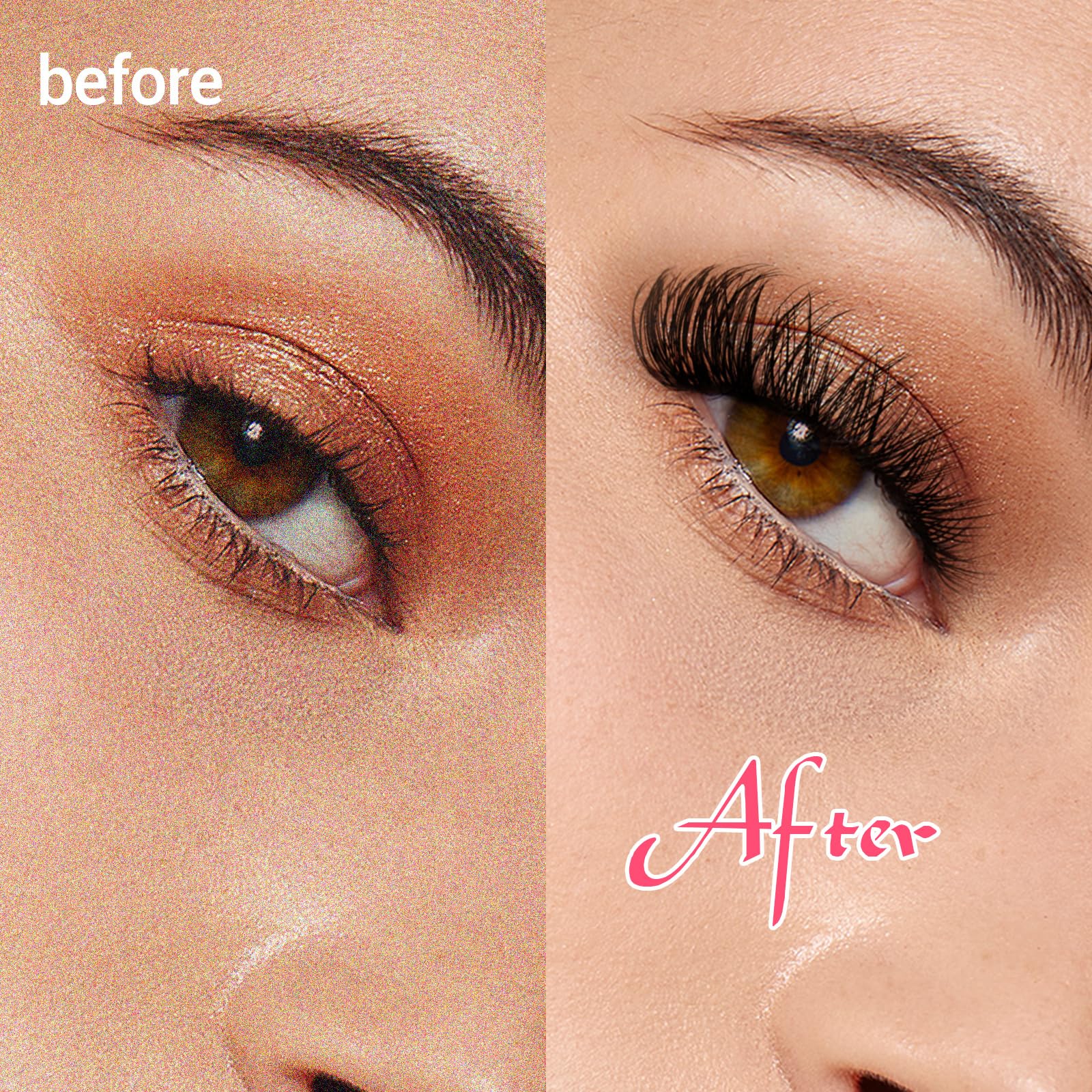 Colored Lashes Cluster Eyelashes Individual DIY Lashes Extensions 7 Colors Eye Lashes Extensions 140 PCS Clusters False Lashes DIY at Home Set Pack(14MM)