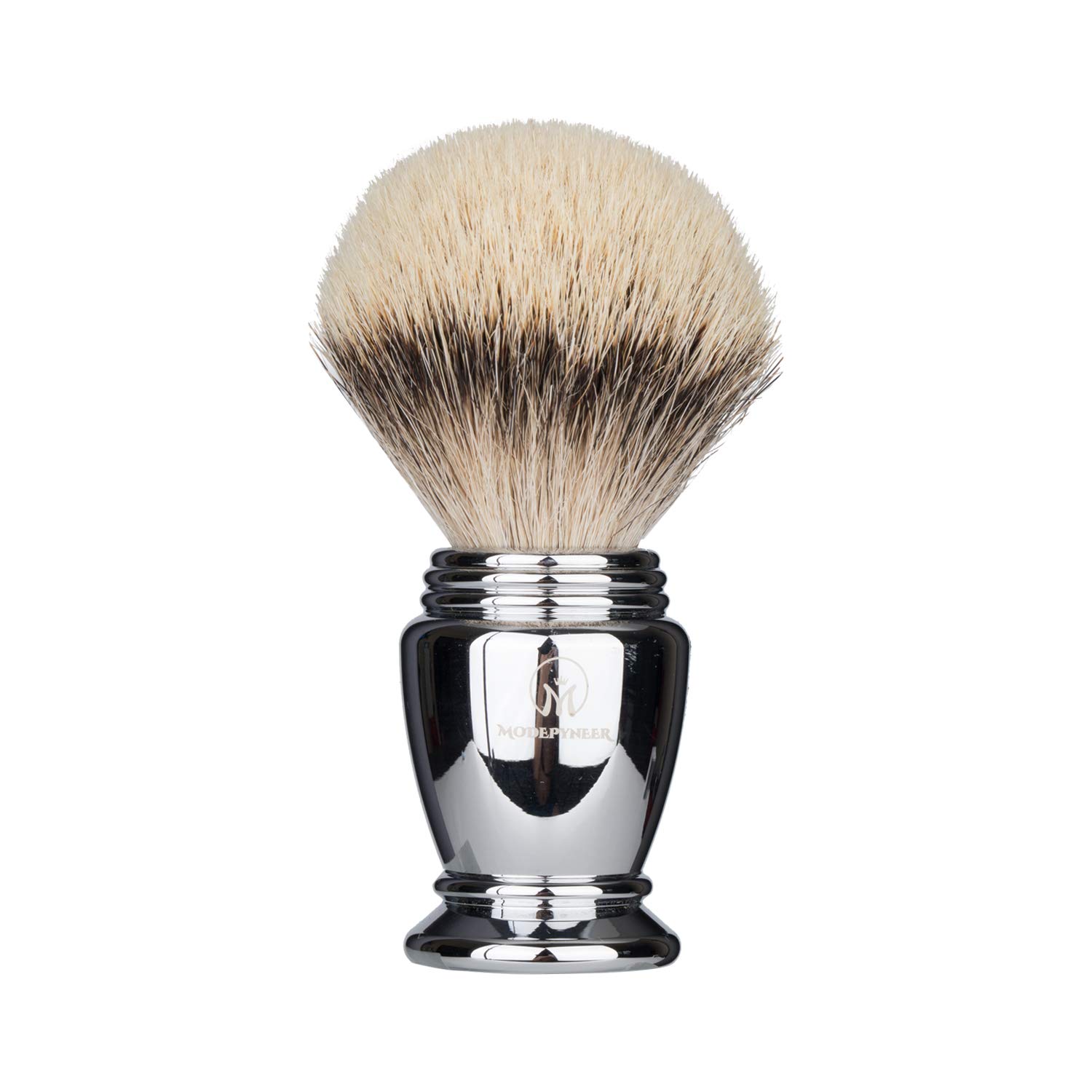 DALIYREPAL Liphontcta 100% Pure Badger Hair Shaving Brush Stainless Steel Metal