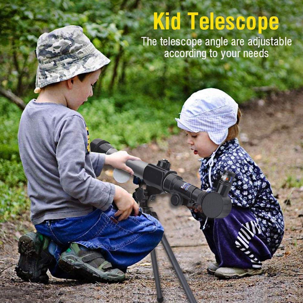 Demeras Telescope Astronomical Refractor Telescope Kids Astronomical Telescope with Adjustable Tripod and Finder Scope