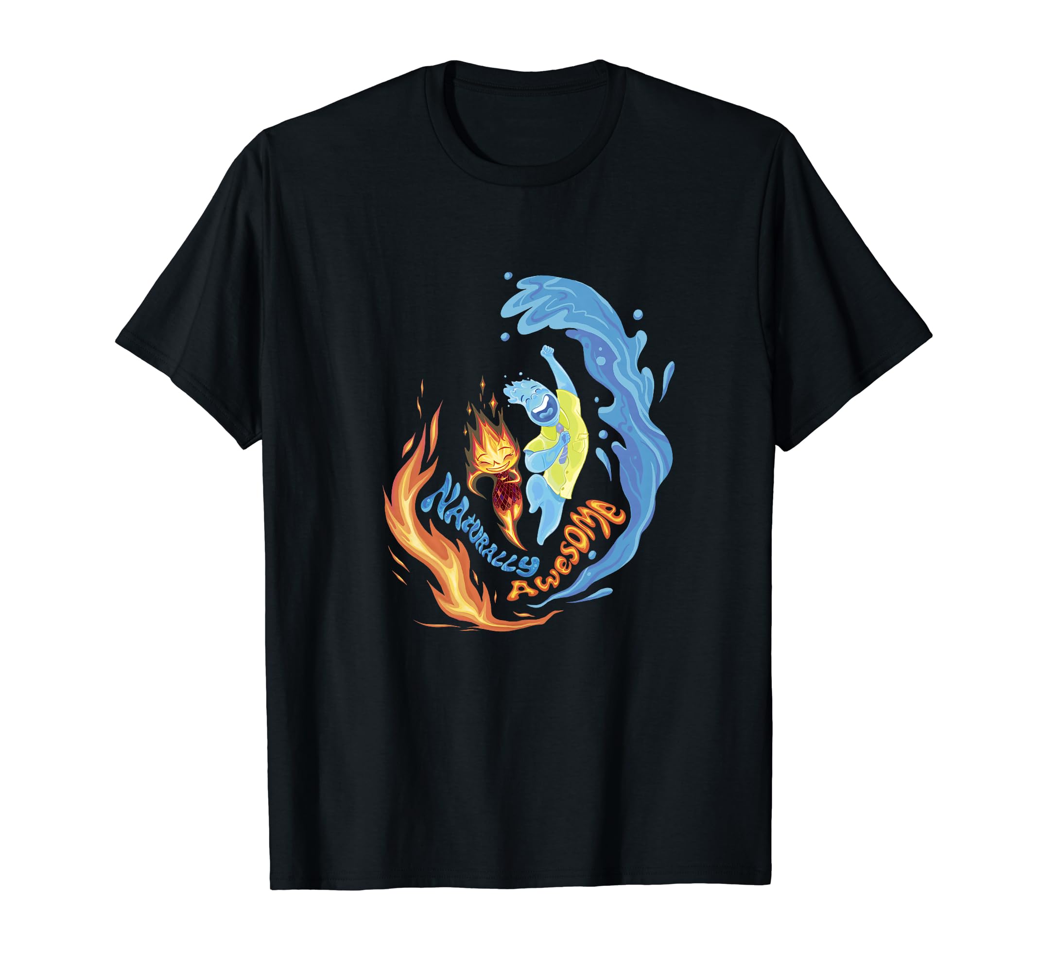 Disney Pixar Elemental Naturally Awesome Ember & Wade Shot T-Shirt