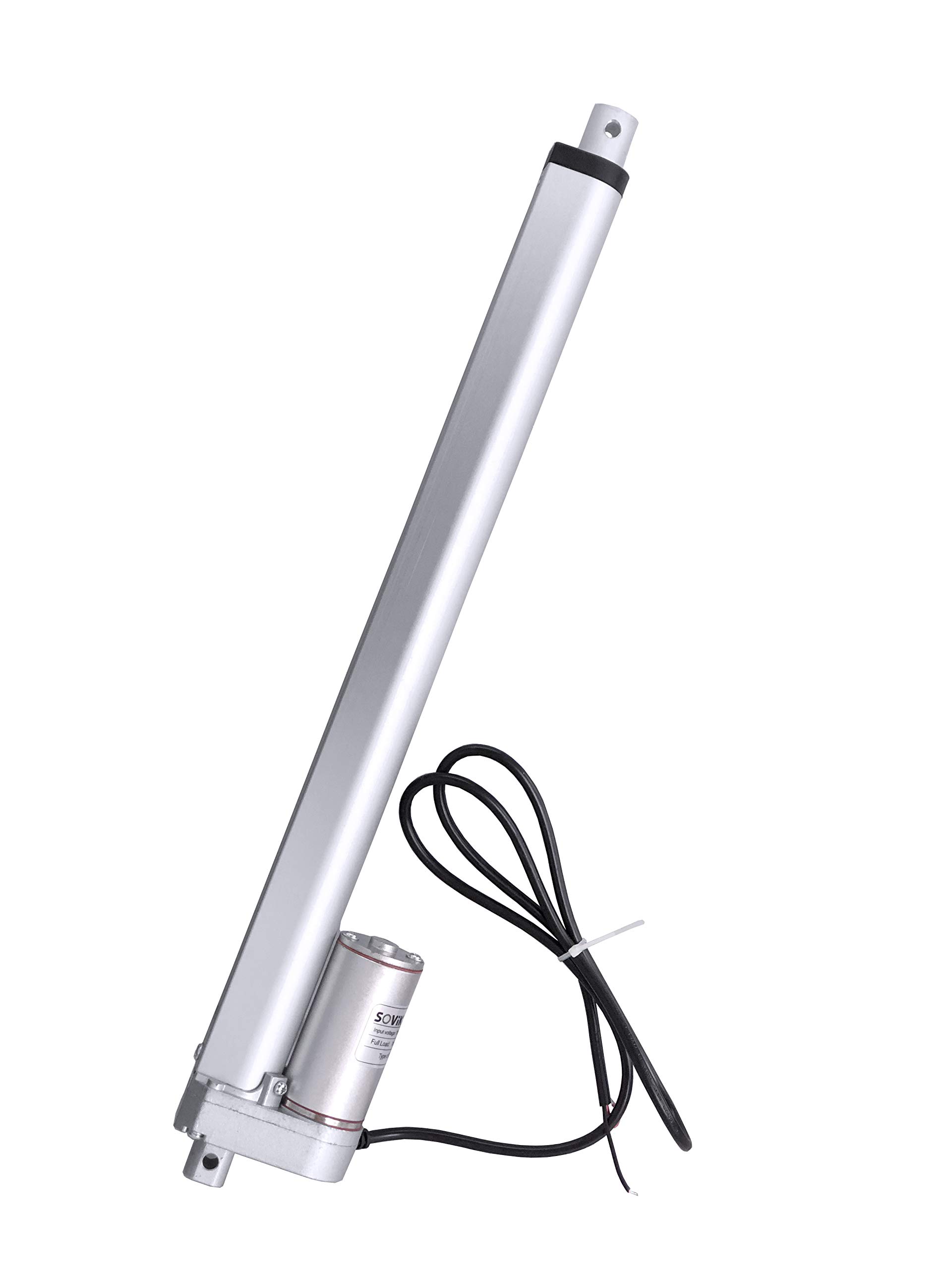 SOViK 14" 14 inch Stroke Linear Actuator, 12V DC Heavy Duty 165lbs Maximum Lift, for Solar Tracker, Solar Panel Adjustment