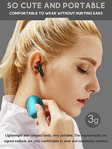 ZBC Wireless Earbuds Bluetooth Headphones Environmental Noise Cancellation Ear Buds 4-Mic Clear Calls 30H Playtime Deep Bass IPX6 Waterproof Sports Earphones & in-Ear Headsets for iPhone Android