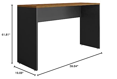 Manhattan Comfort Eiffel 5-Piece Garage Storage Set in Matte Black and Aqua Blue