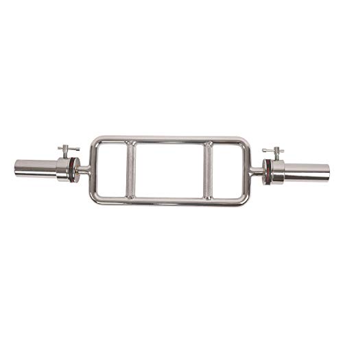 Sunny Health & Fitness 34" Olympic Triceps Bar with Ring Collars, Small