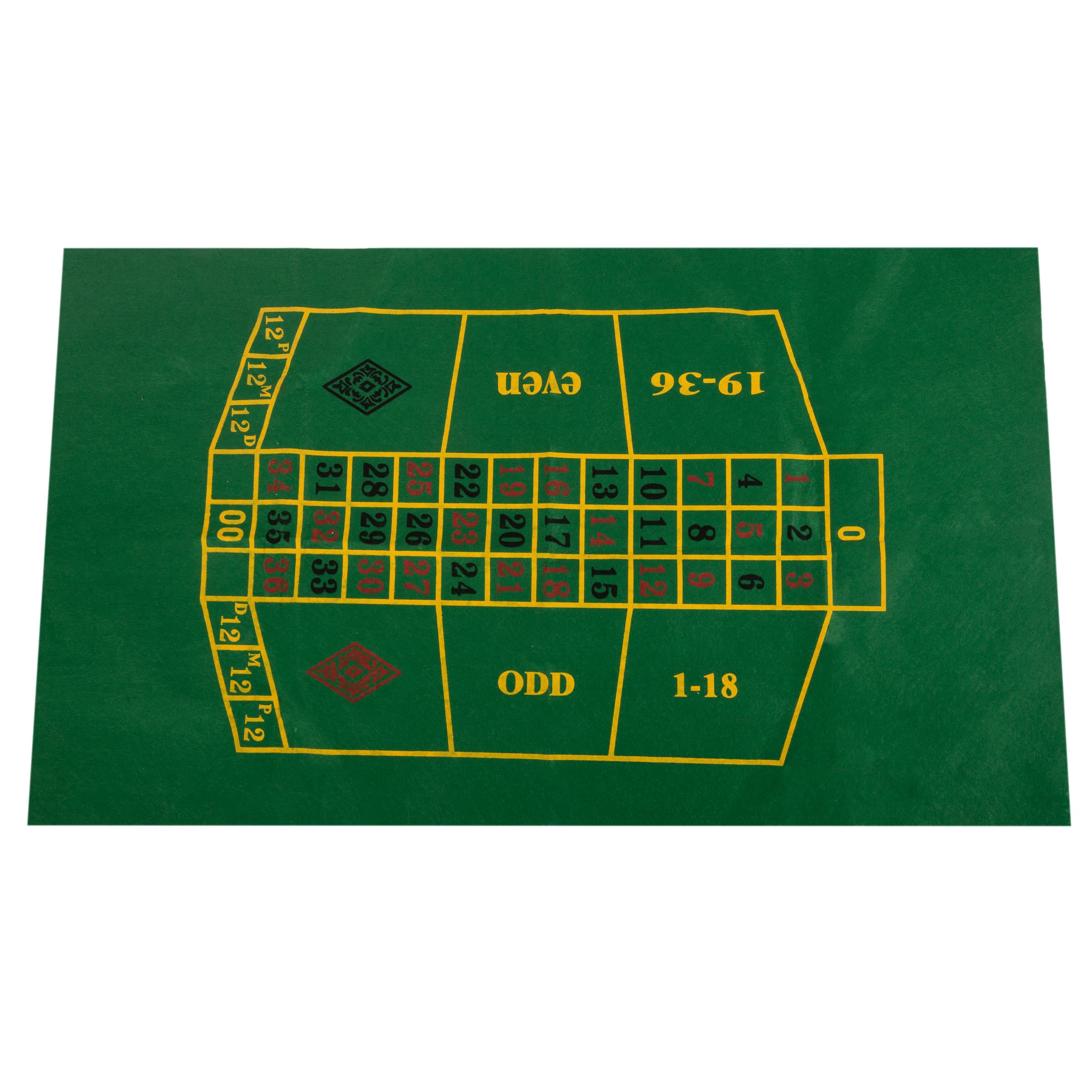 Trademark Poker Roulette Wheel Set β 16-Inch Gambling Wheel with Reversible Roulette and Black Jack Table Cotton, Chips, 2 Decks of Cards, and More