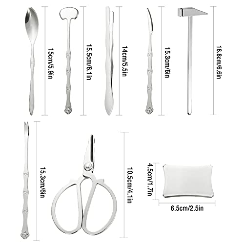 Seafood Tools Set Seafood Tool Set with Storage Bag Crab Nut Lobster Crackers Opener Shellfish Lobster Leg Sheller Kitchen Kits Pack of 8 Crab/Nut Cracker