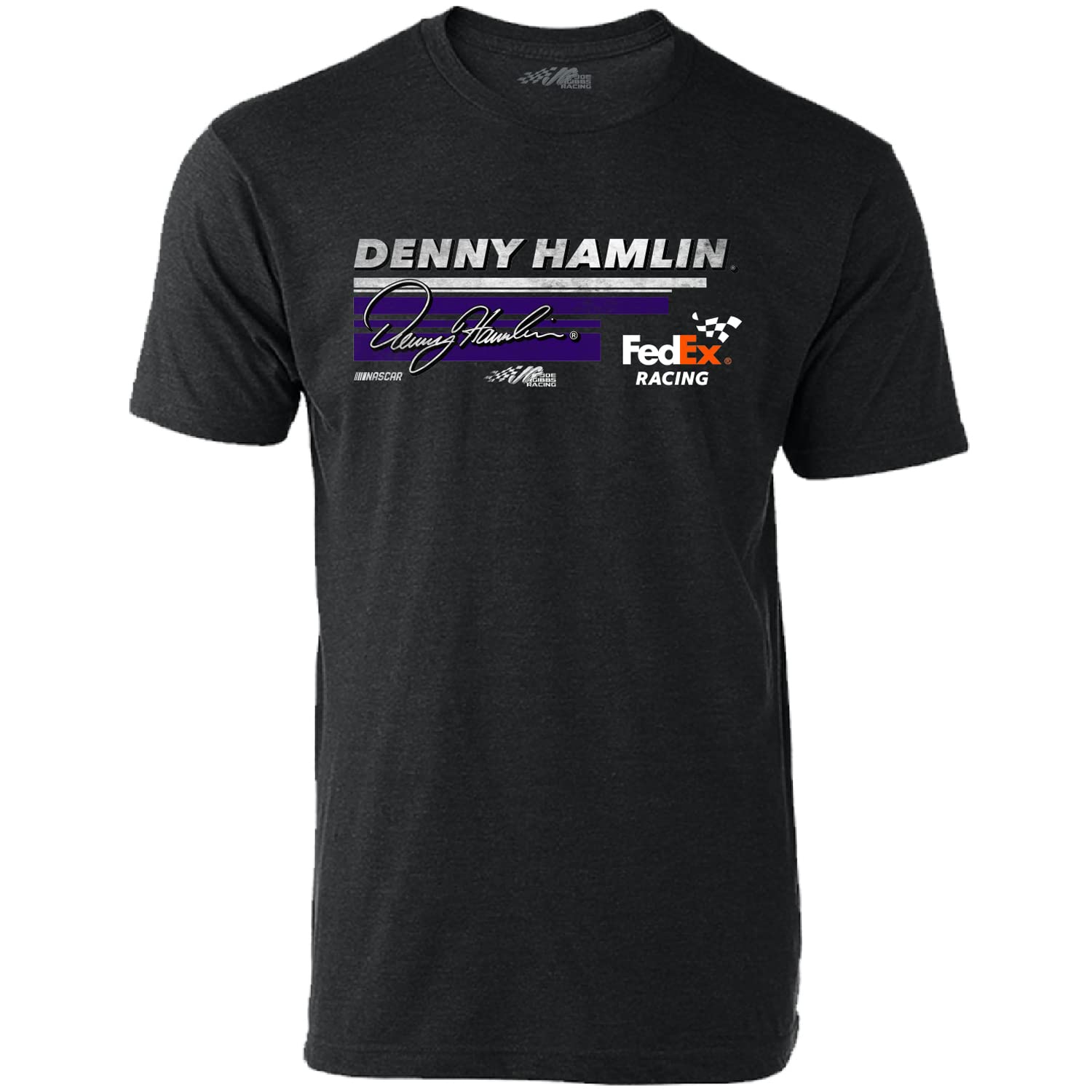 Denny Hamlin 11 Vintage T-Shirt for Men - Distressed Retro Short Sleeve Automotive Racing Apparel XL