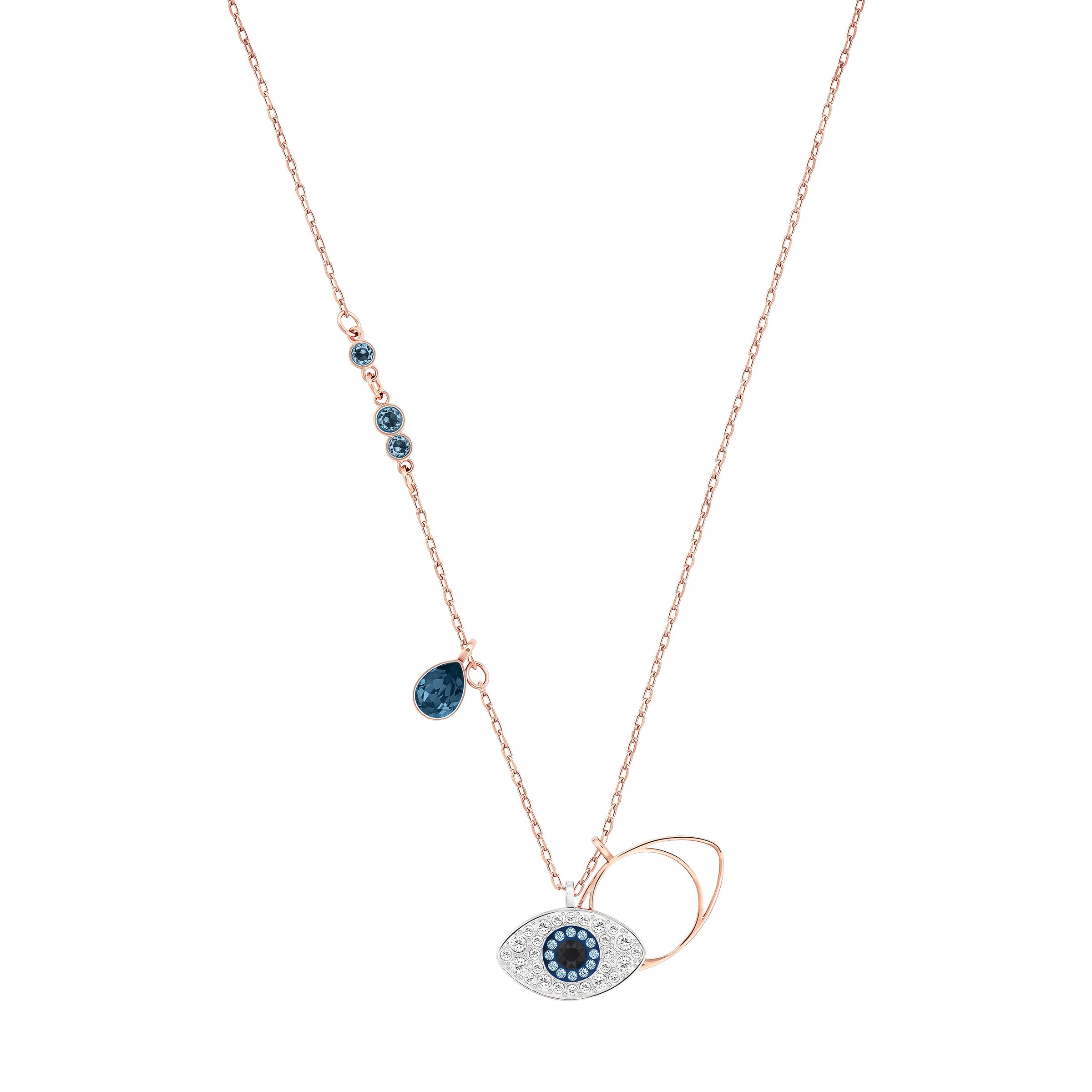 Swarovski Duo Evil Eye Pendant Blue Mixed Plating 5172560
