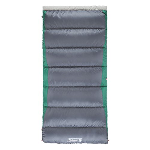 Coleman Autumn Glen Big & Tall Sleeping Bag, 30°F/40°F Cool-Weather Sleeping Bag for Adults, Large Camping Sleeping Bag with Snag-Free Zipper and Stuff Sack Included