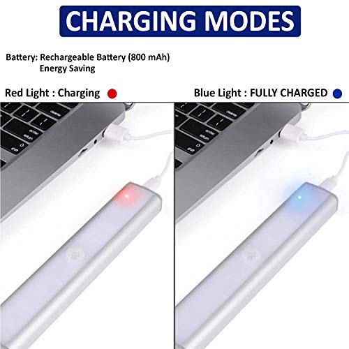 VYANLIGHT Motion Activated Light, Wireless LED Lights with 30 LEDs, Built-in Battery, and 4-Modes, Stick-On Anywhere Magnetic Night Light Bar for Closet Hallway Stairway, Dimmable LED, 1 Pack