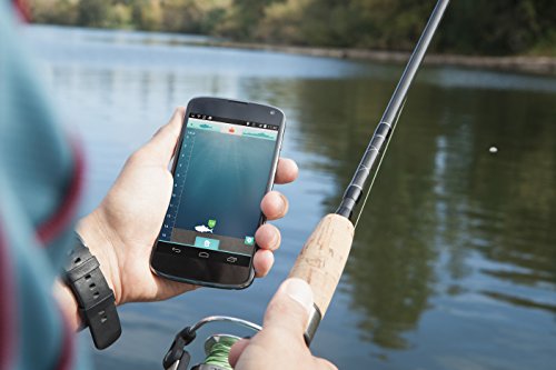 Reelsonar Portable Fish Finder Accurate Fish Depth Finder with Depth Range of 135 feet 10+ Hours Battery Life with iOS & Android App Wireless