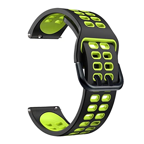 KAVJU 20mm, 22mm Watchband Strap Silicone Smart watch Bracelet Gear Band (Color : 10, Size : 22mm)
