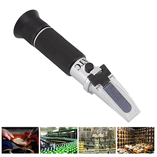 GLOGLOW Portable Refractometer, Clear Reading Accurate Data Salinity Refractometer for Seawater