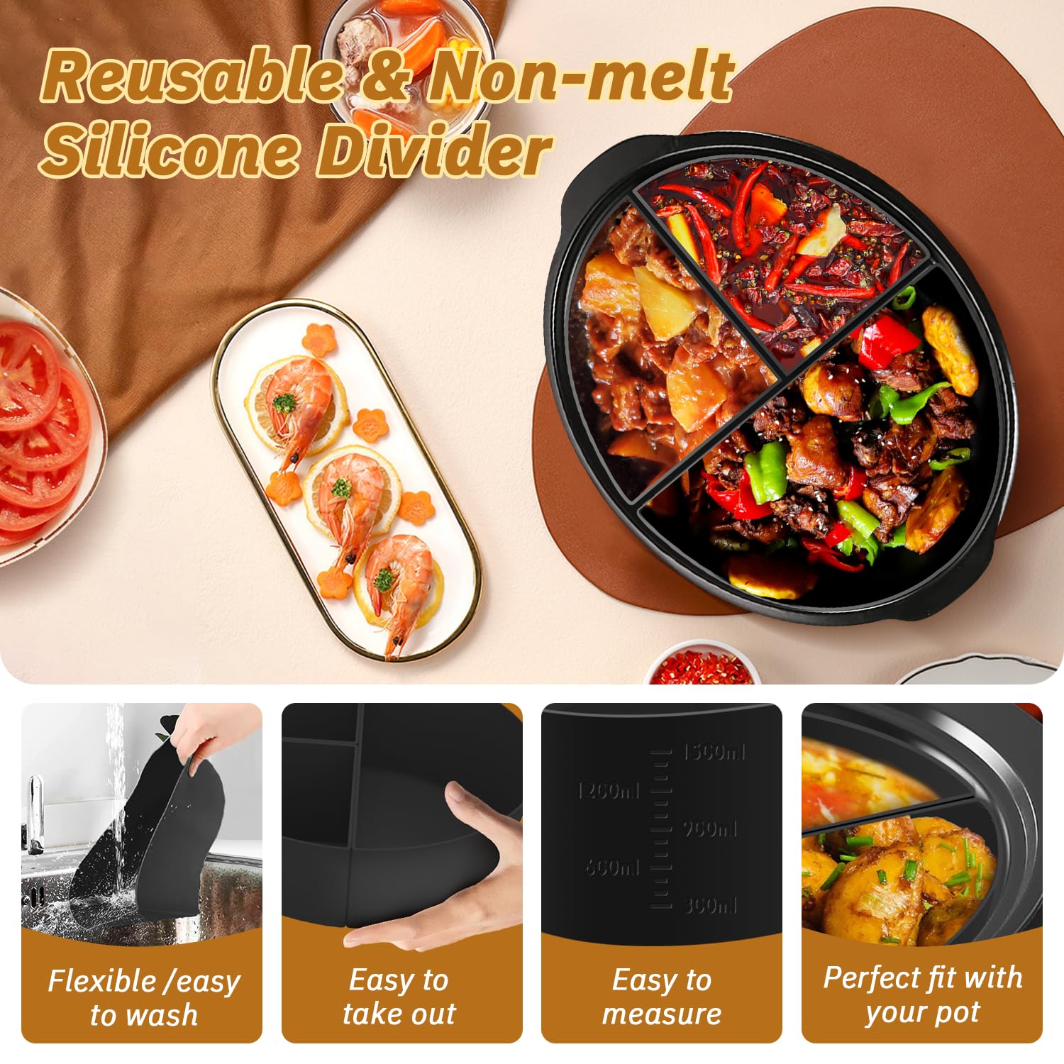 PEAKFUN Silicone Slow Cooker Liners fit Crock-Pot 7-8 Quart Oval Slow Cookergsrfdtdfyujfygyugtftrderdrtujrfdcruyftftyfdedsryhsderdhctgrfdujf