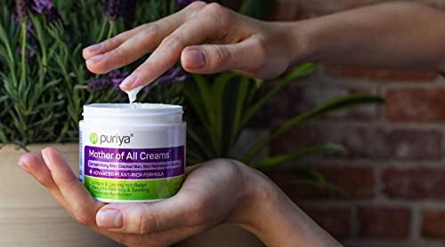 Puriya Eczema Cream, Plant Rich Formula Provides Instant and Lasting Relief for Severely Dry, Cracked, or Irritated Skin, for Redness and Rashes, Bundle of Light Peppermint and Mildly Earthy Scent