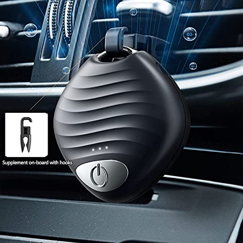 Mini Air Filter,Portable Car Air Filter Personal Wearable Air Filter for Traveling,Car,Home Sleep, Running,Walk and Kids,Adults (1 Pack Black Air Purifiers)