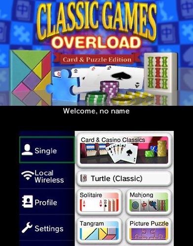 Classic Games Overload: Card & Puzzle Edition - 3DS