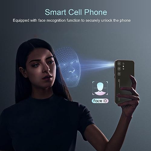 Yunseity Unlocked Smartphone, S23+ Ultra 6.26 Inch FHD Screen Ultra Thin Smartphone 4GB RAM 64GB ROM, 5MP+8MP Cameras, MTK6580A CPU Face Recognition Cellphone for Android 10.1 (Black)