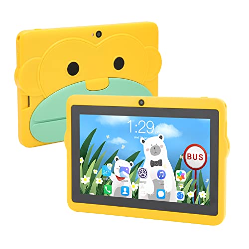Kids Tablet, 100240V Toddler Tablet 5G WiFi Dual Band Dual Camera 2GB 32GB with Stand for Home (US Plug)