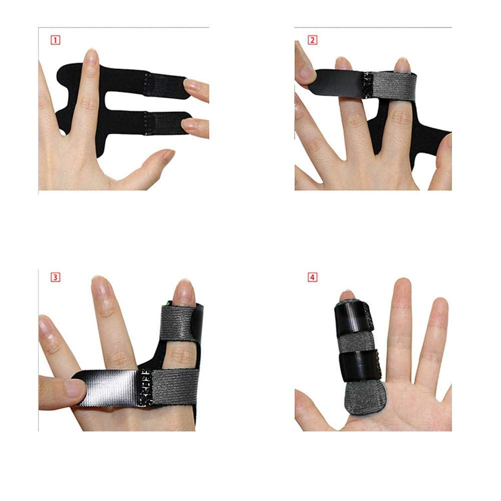 Finger Corrective Sleeve, Finger Splint Brace Corrective Sleeve Fixing Belt Straighten Broken Bent for Arthritis Pain, Sport Injuries, Basketball, Baseball, Bowling(Blue)