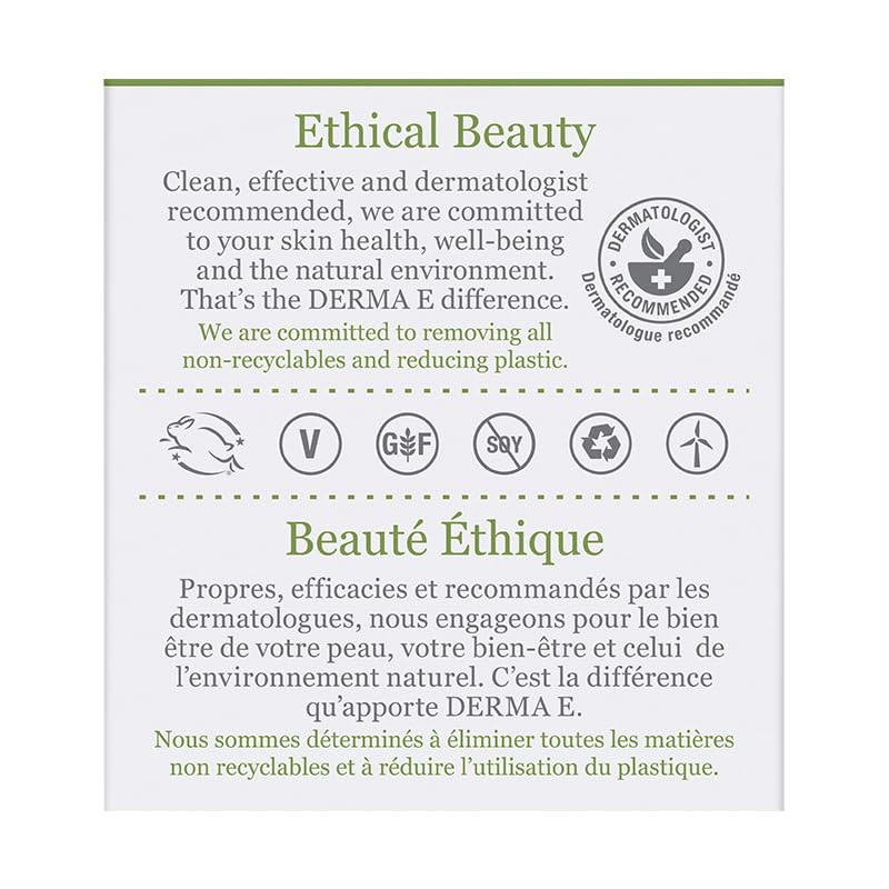 DERMA-E Sensitive Skin Moisturizing Cream β Gentle, Unscented Daily Face Moisturizer β Soothing Facial Cream with Pycnogenol and Vitamins A, C and E - Reduces Redness and Irritation, 2 oz