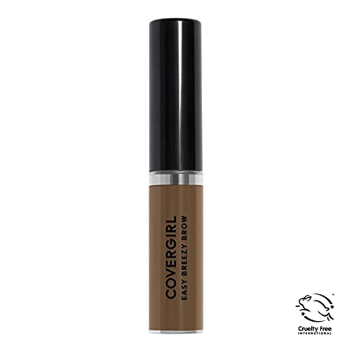 COVERGIRL - Easy Breezy Brow Volumizing Gel, Holds Brows for 24 Hours, Infused with Argan Oil & Biotin, 100% Cruelty-Free