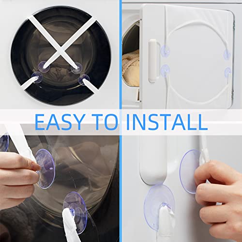 MIFNRO Sneaker Wash and Dry Bag for Dryer, Sneaker Drying Bag for Laundry, with 4 Suction Cup Hooks for Easy Installation, Use YKK Zipper(1 M )