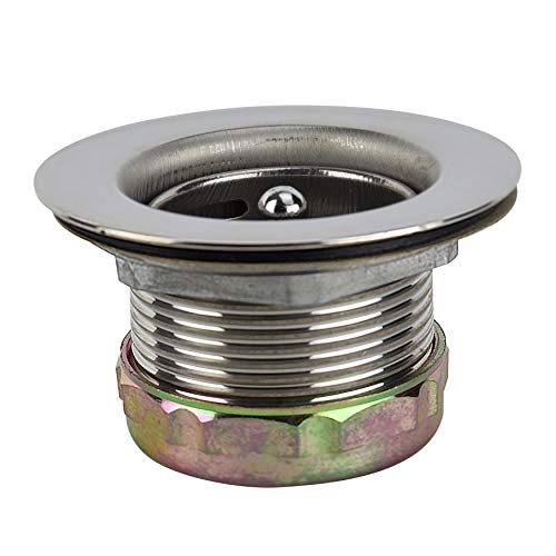 Keeney 878PC Stainless Steel Junior Duo Bar Sink Strainer with Basket, Fits 2-Inch or 2-1/2-Inch Openings, Polished Chrome