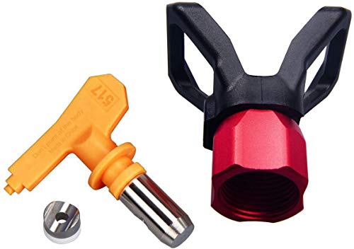 JWGJW 120025 Spray Guide Accessory Tool for All Airless Paint Sprayer 7/8" w/ 517 Tip with 10 Inch Extension Pole