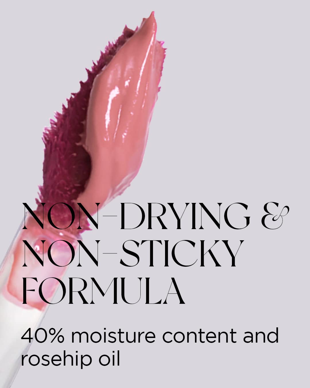 EQUMAL Non-Section Glowy Tint – 107 OFFSHORE – Glass Lasting Transparent & Flexible Lip Makeup - Moisturizing Lip Stain for Glossy Finish – Buildable Lipstick for Fuller Looking Lip, 0.18 fl.oz.