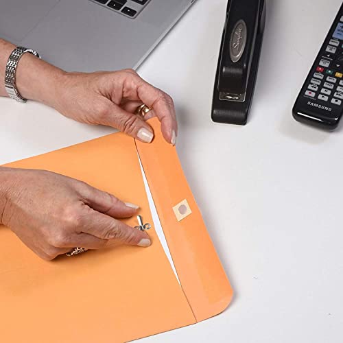 Clasp Envelope, 9.5" x 12.5", Brown Kraft, Catalog Clasp Envelopes Closure & Gummed Seal, 28lb Heavyweight Envelopes, Great for Filing Mailing Documents, 9.5 x 12.5 inches - 25 Envelope Pack