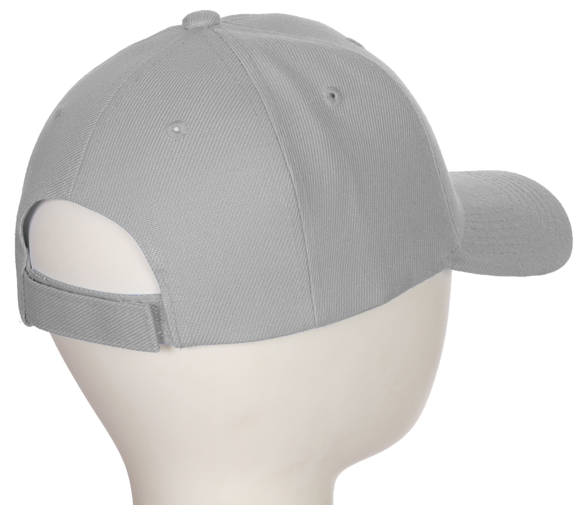 Classic Baseball Hat Custom A to Z Initial Team Letter, Lt Gray Cap White Black Letter G